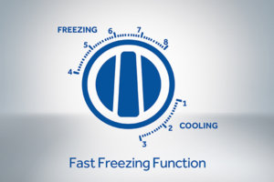 160L Double door refrigerator with large freezer compartment (up to 90L ...