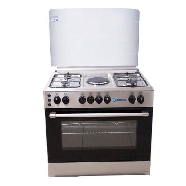 90x60cm Standing Cooker, 5 Burners, High Grade S/Steel Top & Panel ...